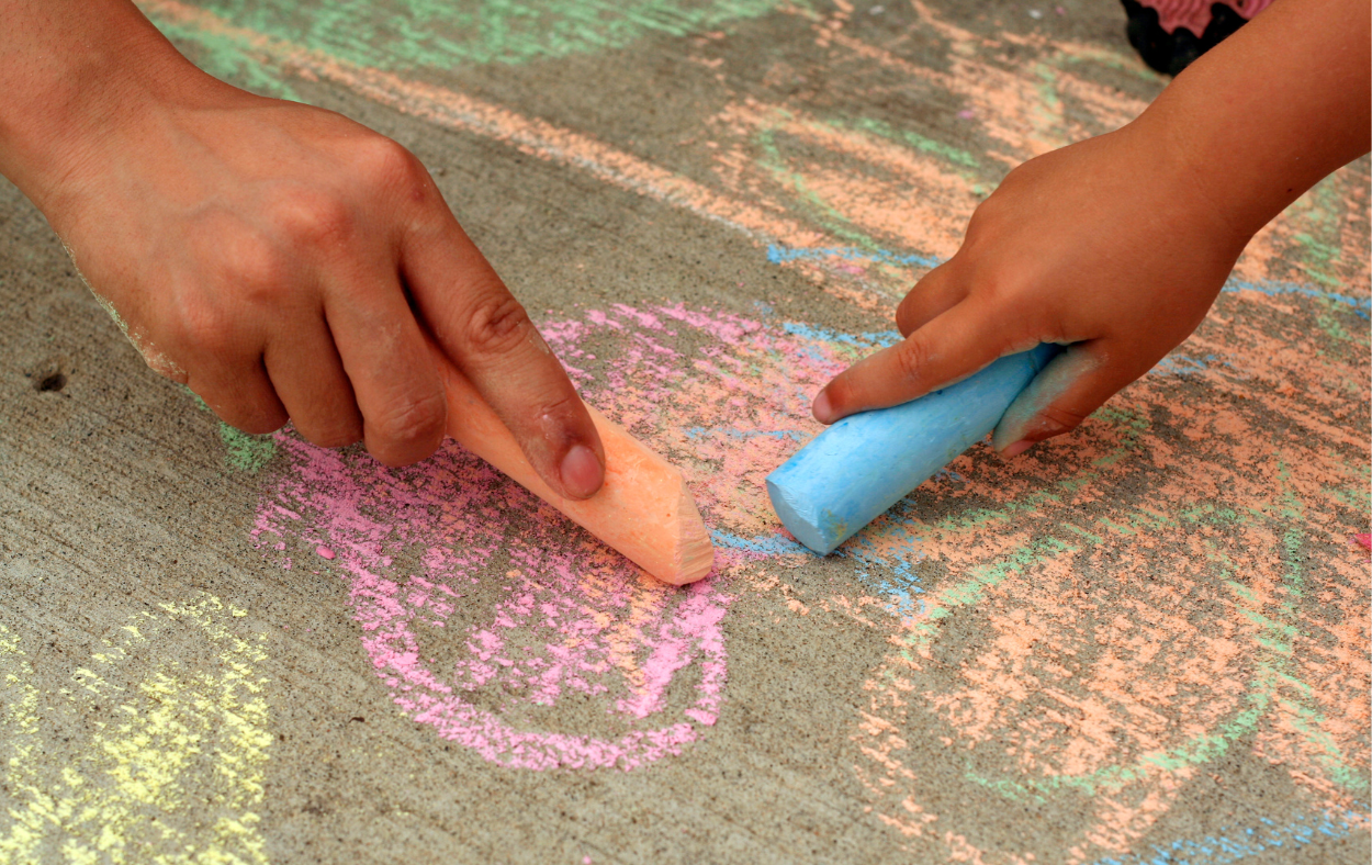 The BEST Sidewalk chalk games and drawing ideas - Living Simply with ...