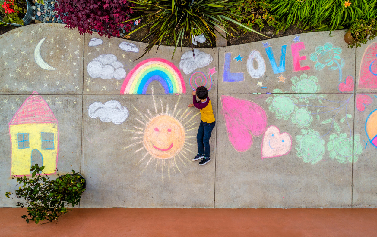 The BEST Sidewalk chalk games and drawing ideas - Living Simply with ...